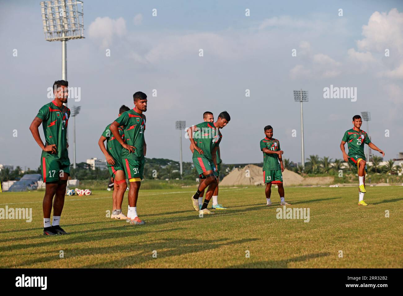 Bangladesh national Football Team attends practice session at ...