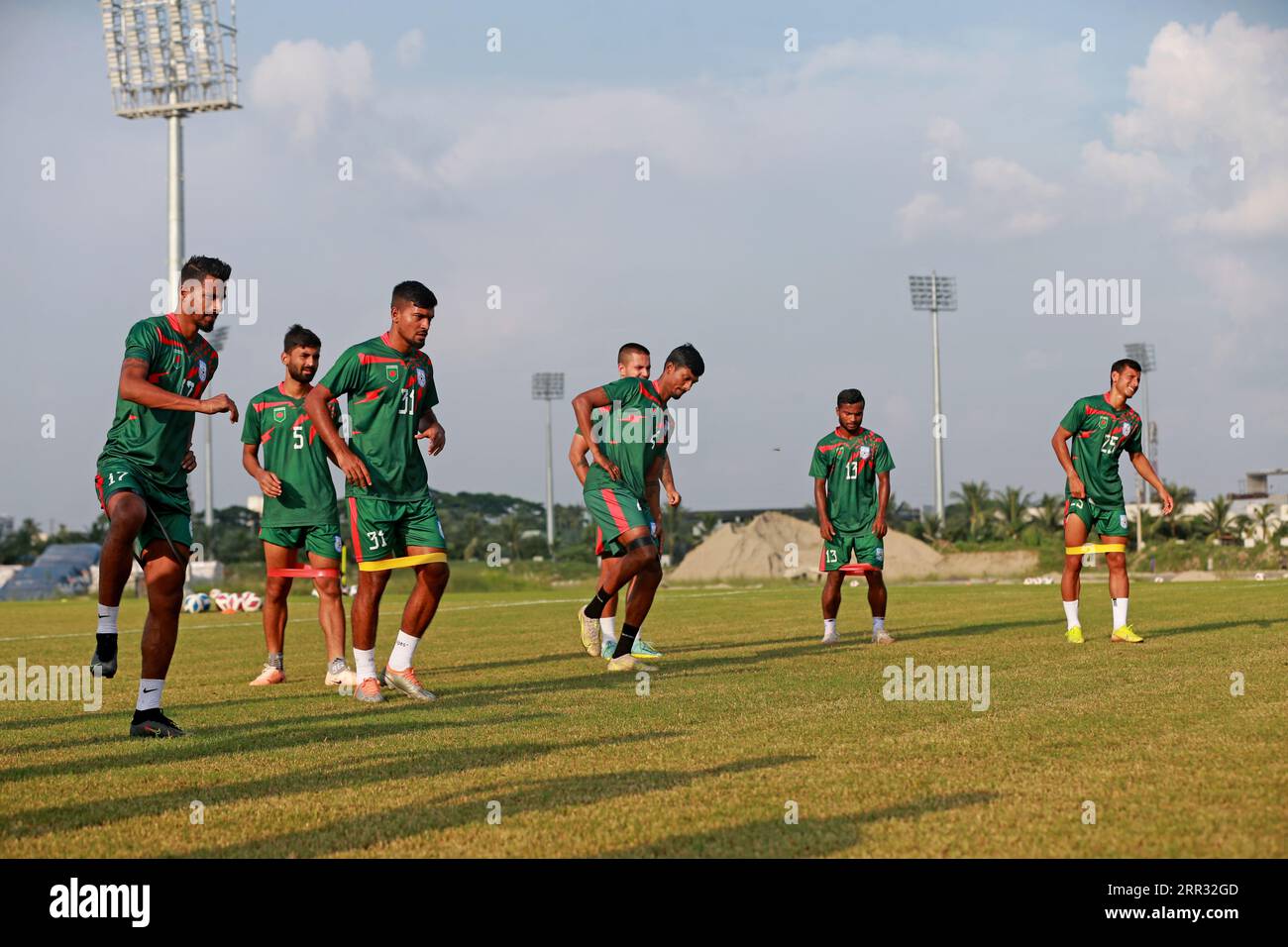 Bangladesh national Football Team attends practice session at ...