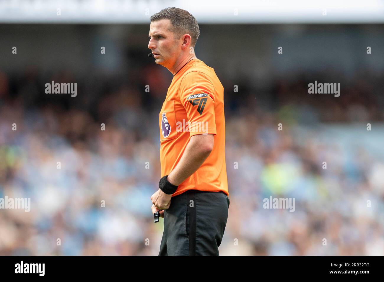 Manchester, UK. 02nd Sep, 2023. Referee Michael Oliver during the ...