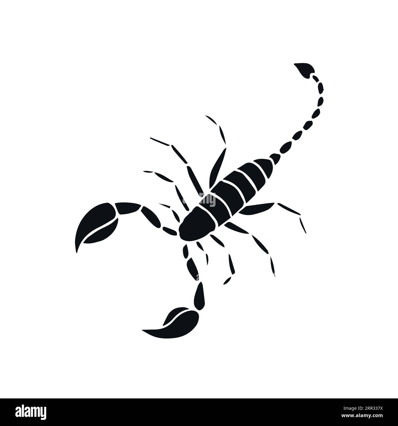 Vector hand drawn doodle sketch black scorpio Stock Vector Image & Art ...
