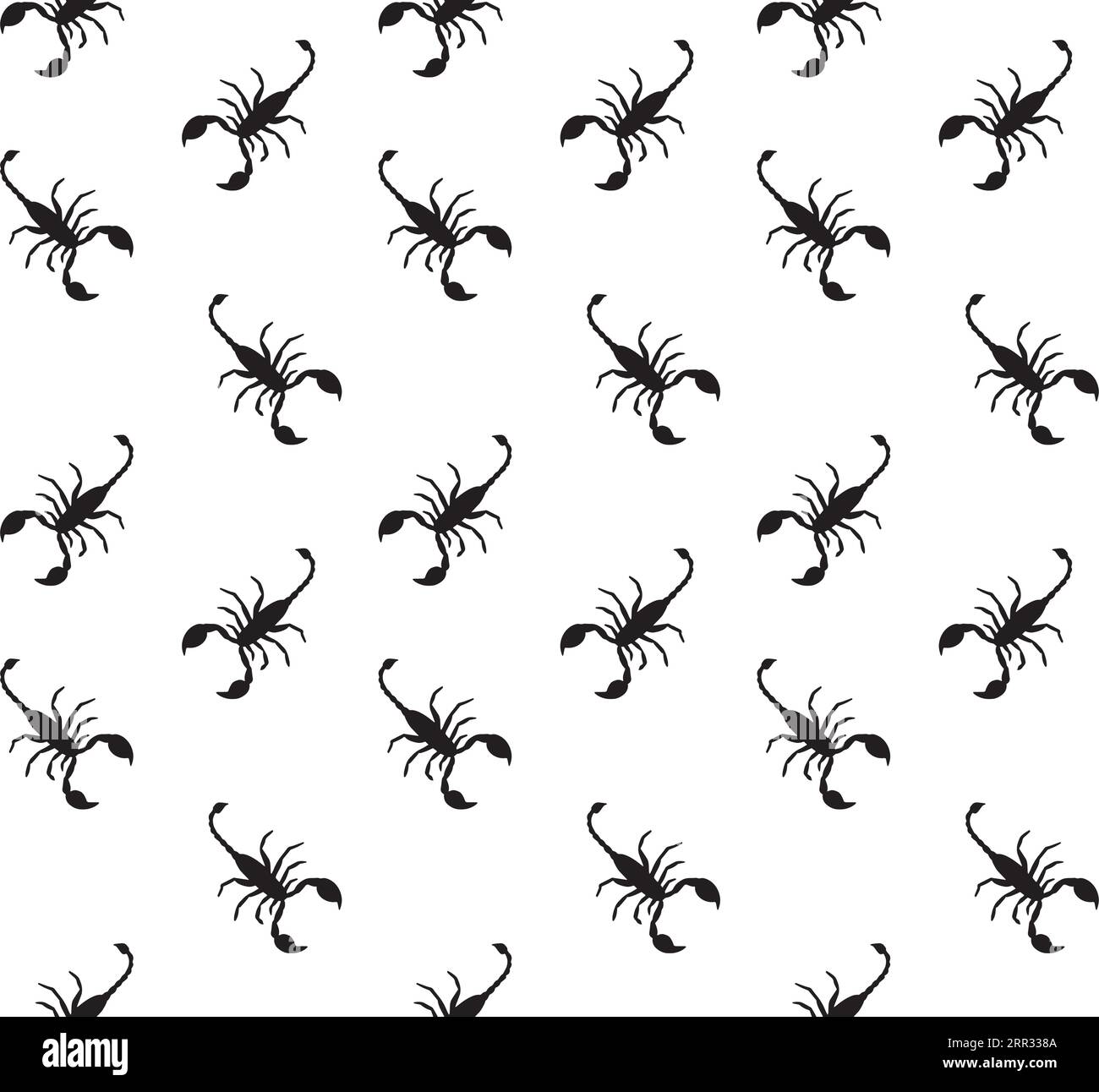 Vector seamless pattern of scorpio silhouette Stock Vector Image & Art ...