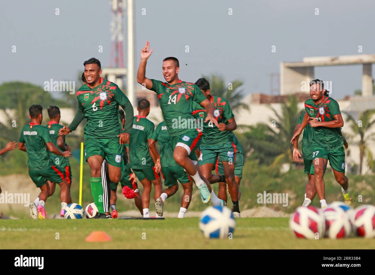 Bangladesh national Football Team attends practice session at ...