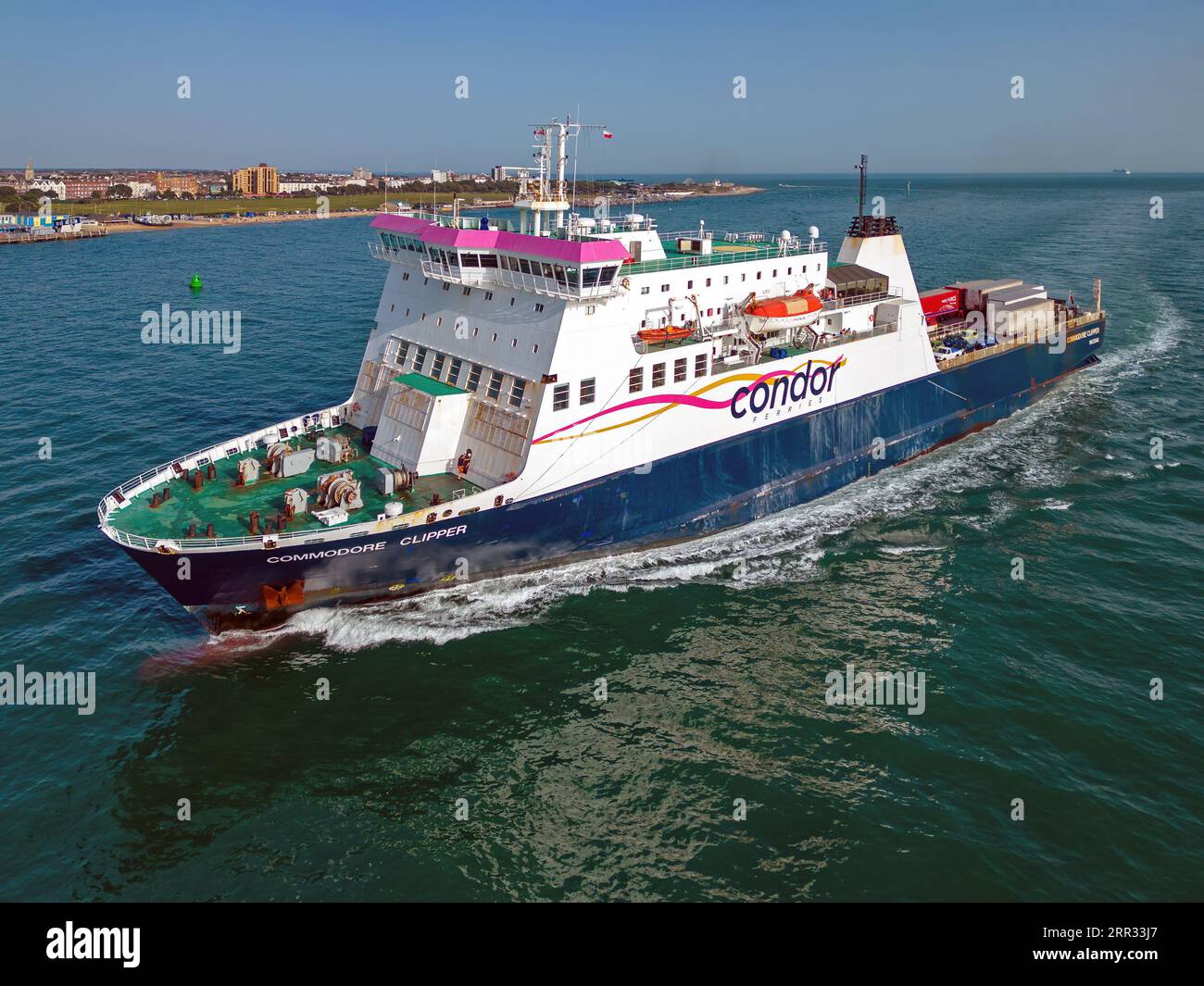 Commodore Clipper is a cross-Channel ROPAX ferry operated by Condor Ferries between Portsmouth ...