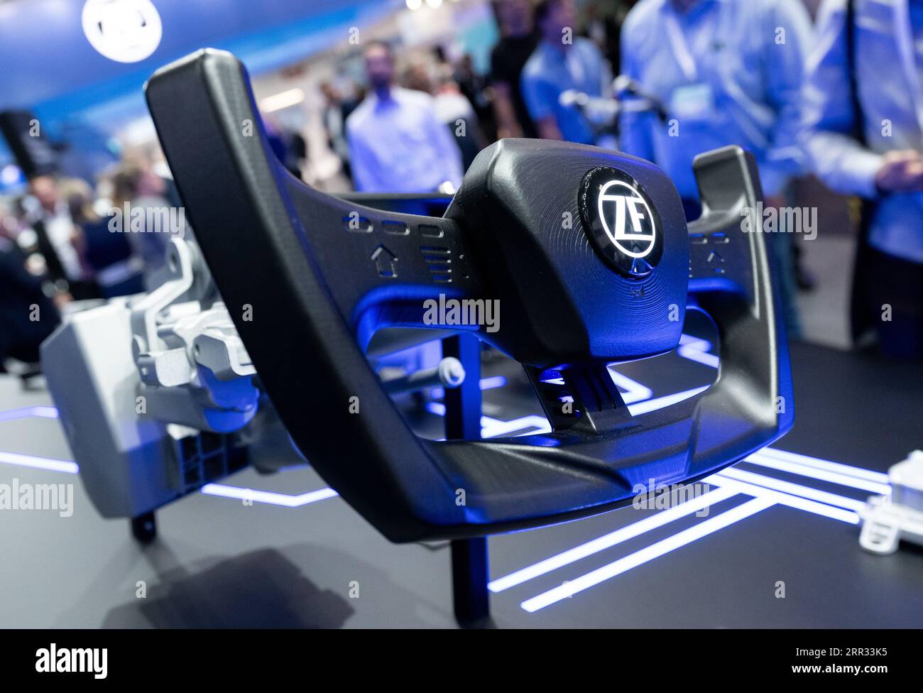 Munich, Germany. 06th Sep, 2023. Components for ZF vehicles are on ...