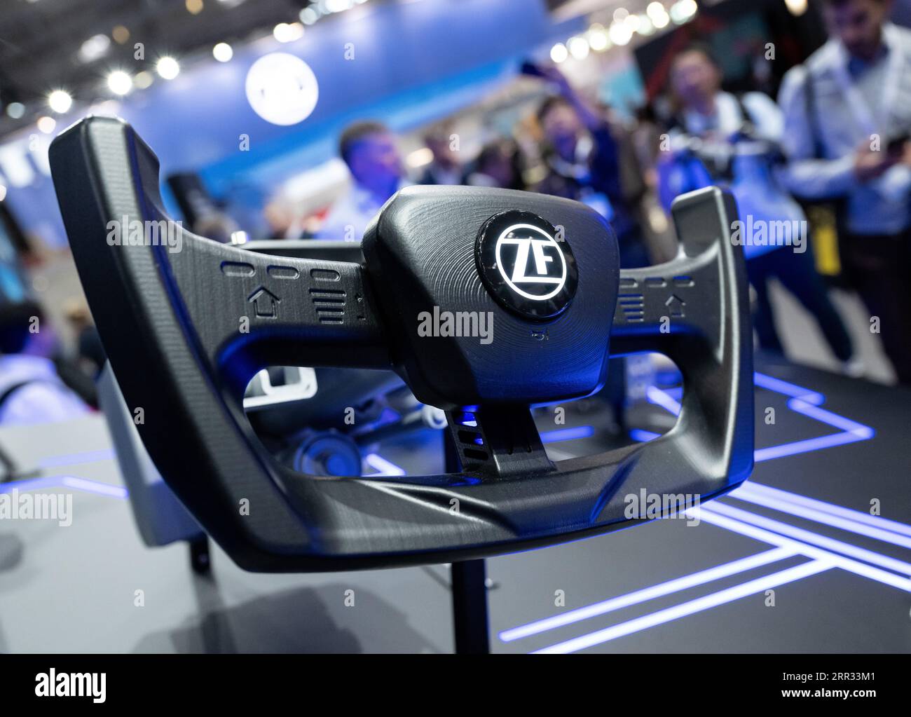 Munich, Germany. 06th Sep, 2023. Components for ZF vehicles are on ...