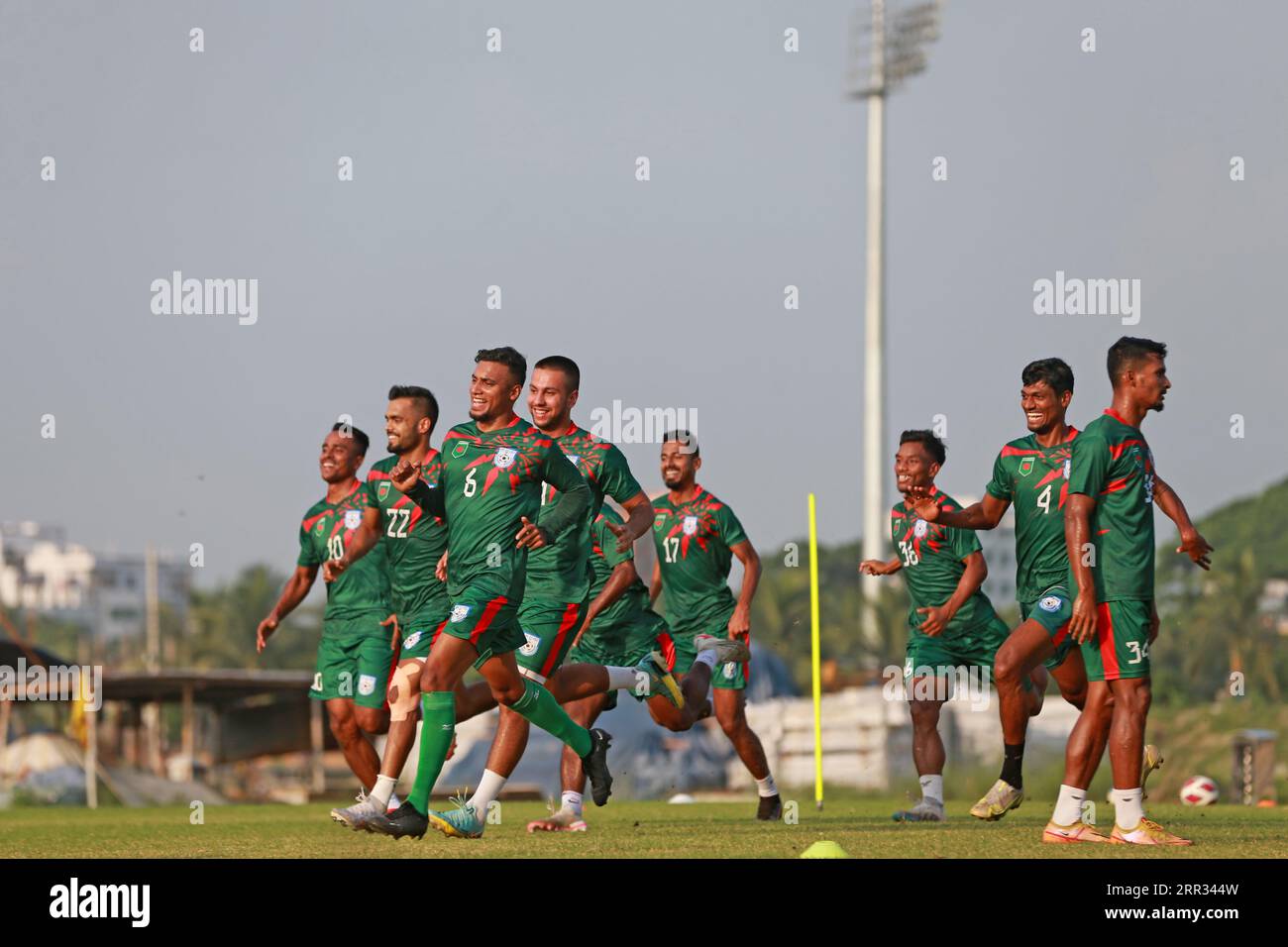 Bangladesh national Football Team attends practice session at ...