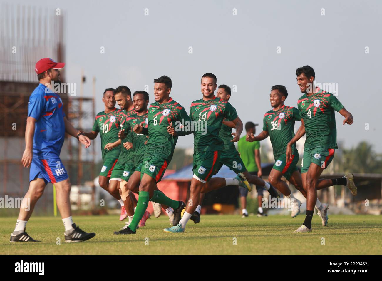 Bangladesh national Football Team attends practice session at ...
