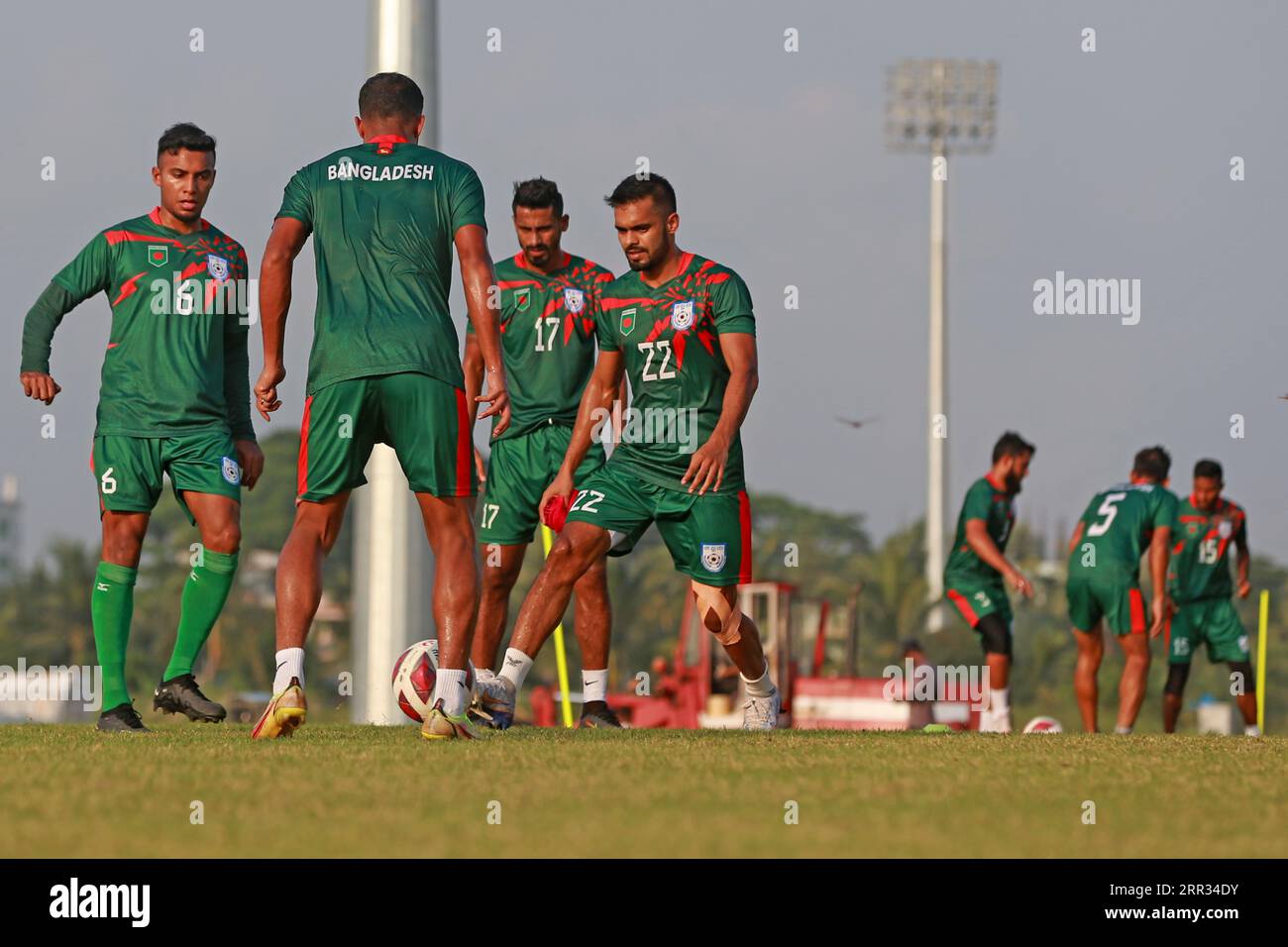 Bangladesh national Football Team attends practice session at ...