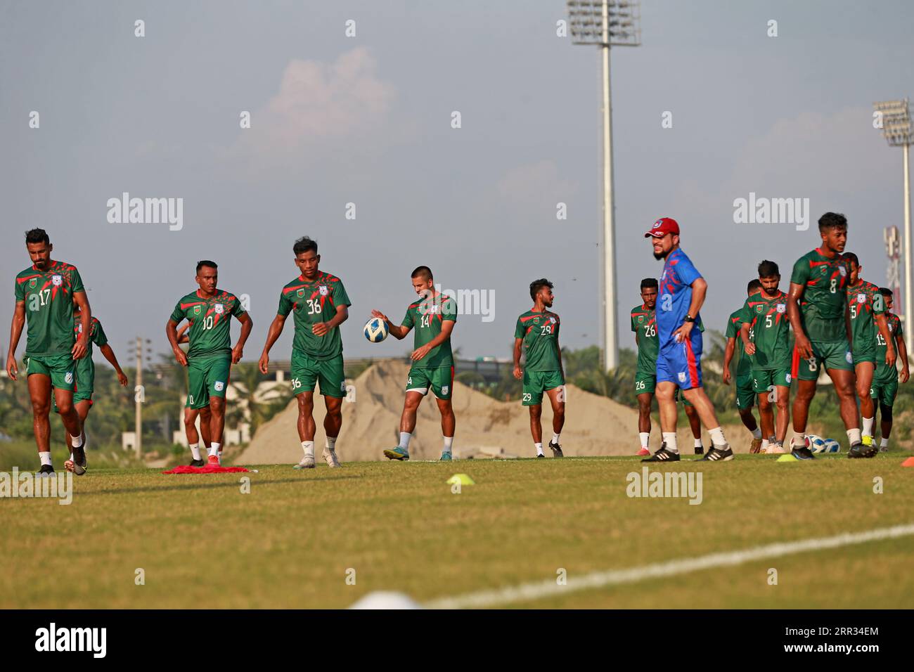 Bangladesh national Football Team attends practice session at ...