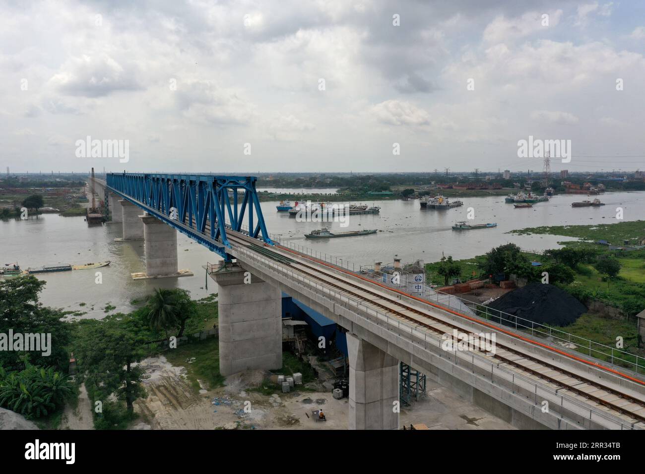 Dhaka, Bangladesh-September 06, 2023: 82 km railway line is ready for ...