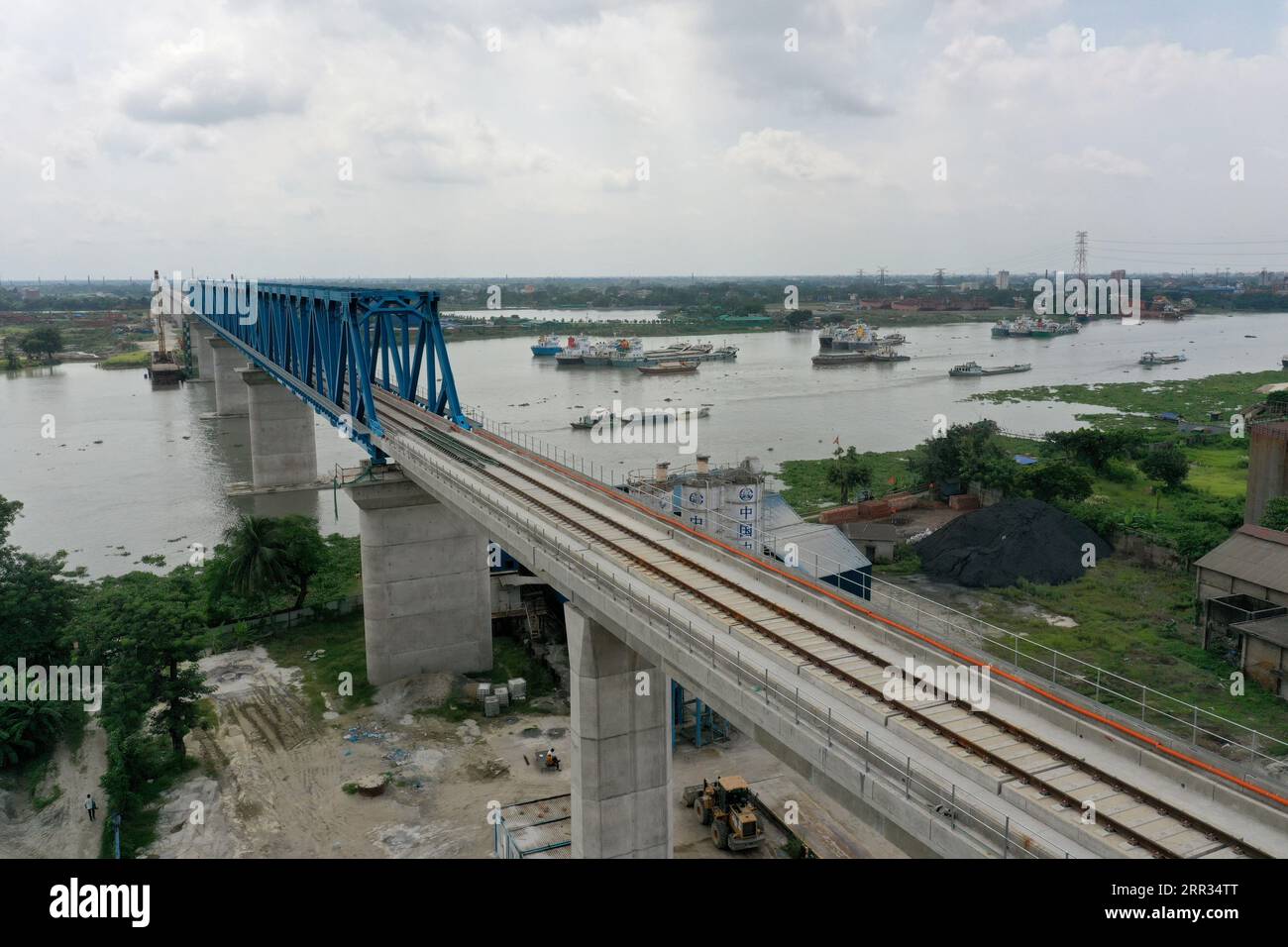 Dhaka, Bangladesh-September 06, 2023: 82 km railway line is ready for ...