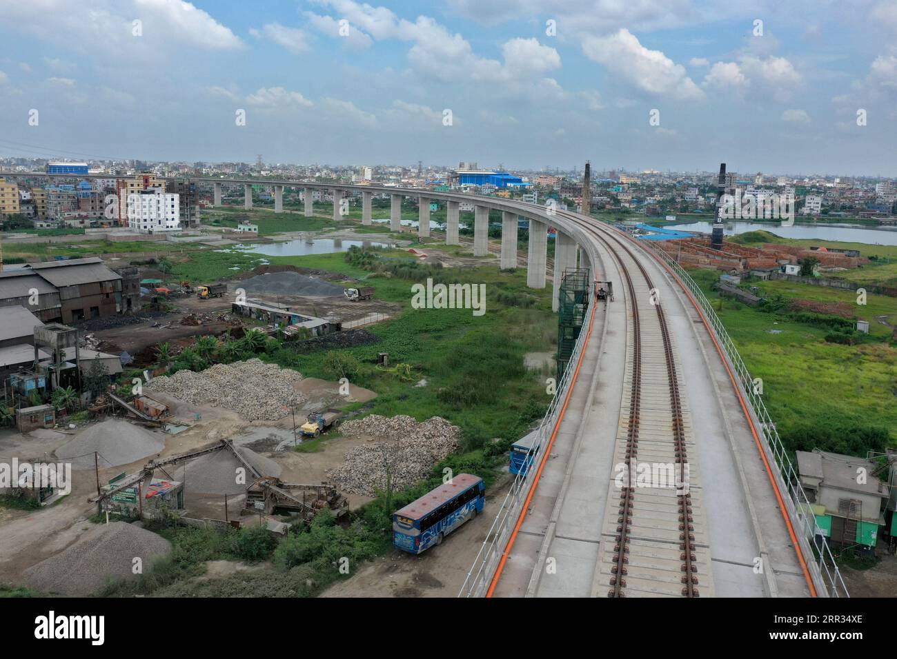 Dhaka, Bangladesh-September 06, 2023: 82 km railway line is ready for ...