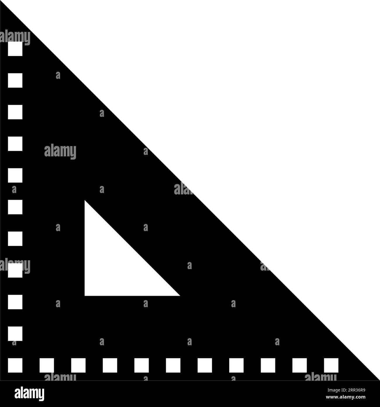 Black triangular ruler hi-res stock photography and images - Alamy