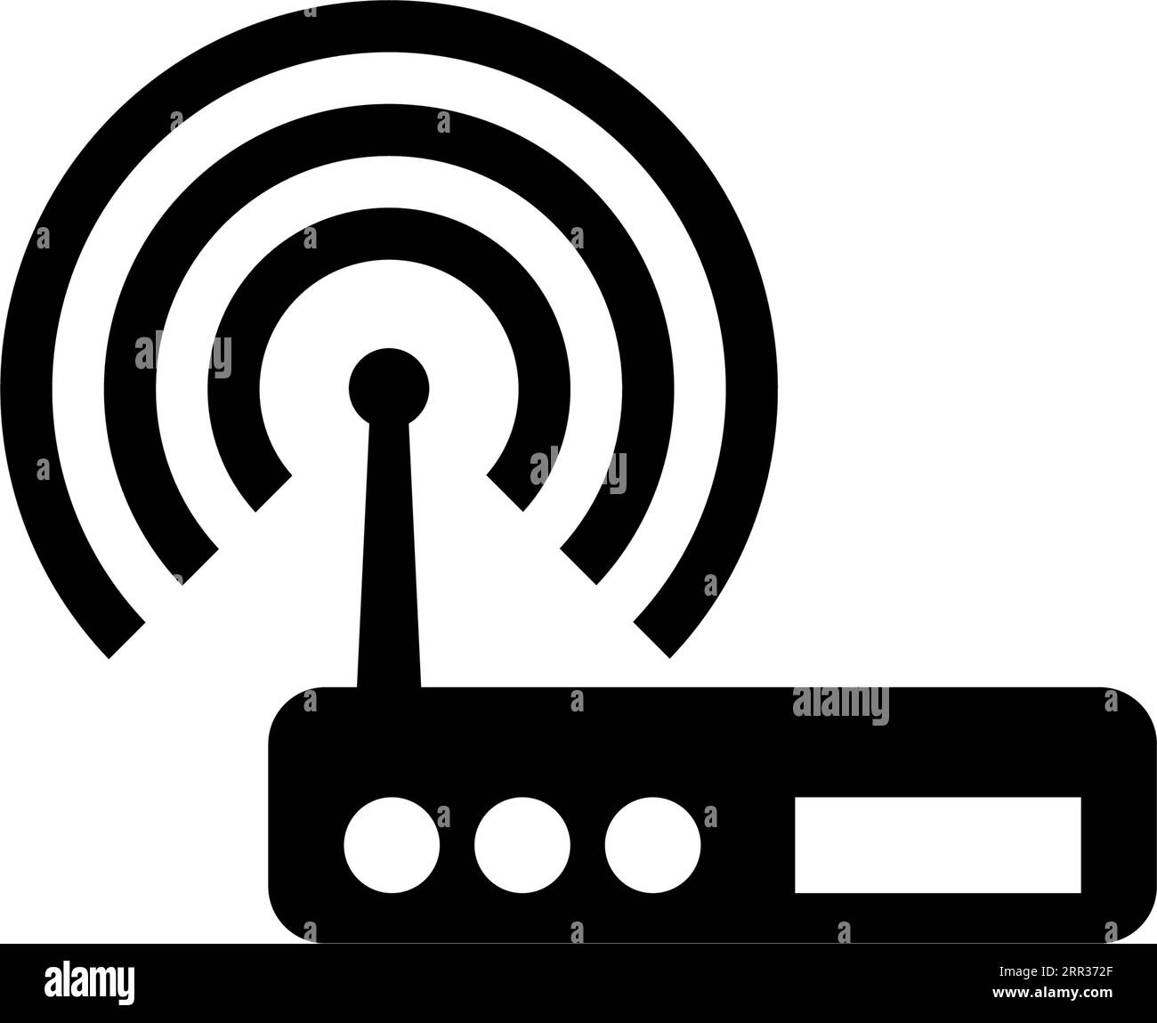 Wi-Fi Router, Network Device, Access Point. Flat Vector Icon ...