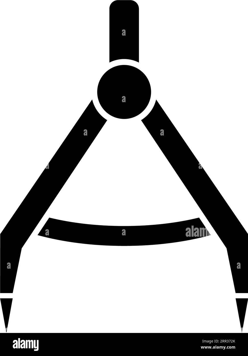Architect Divider, Surveyor, Geometry and Engineer Tool. Flat Vector ...
