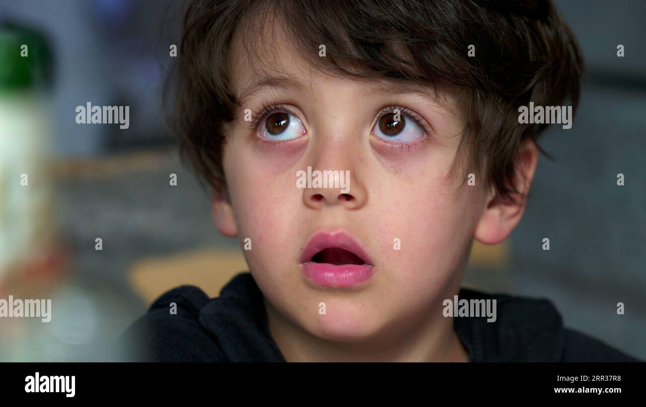 Youngster's Distanced Gaze and Evident Boredom, Rolling Eyes. bored kid ...