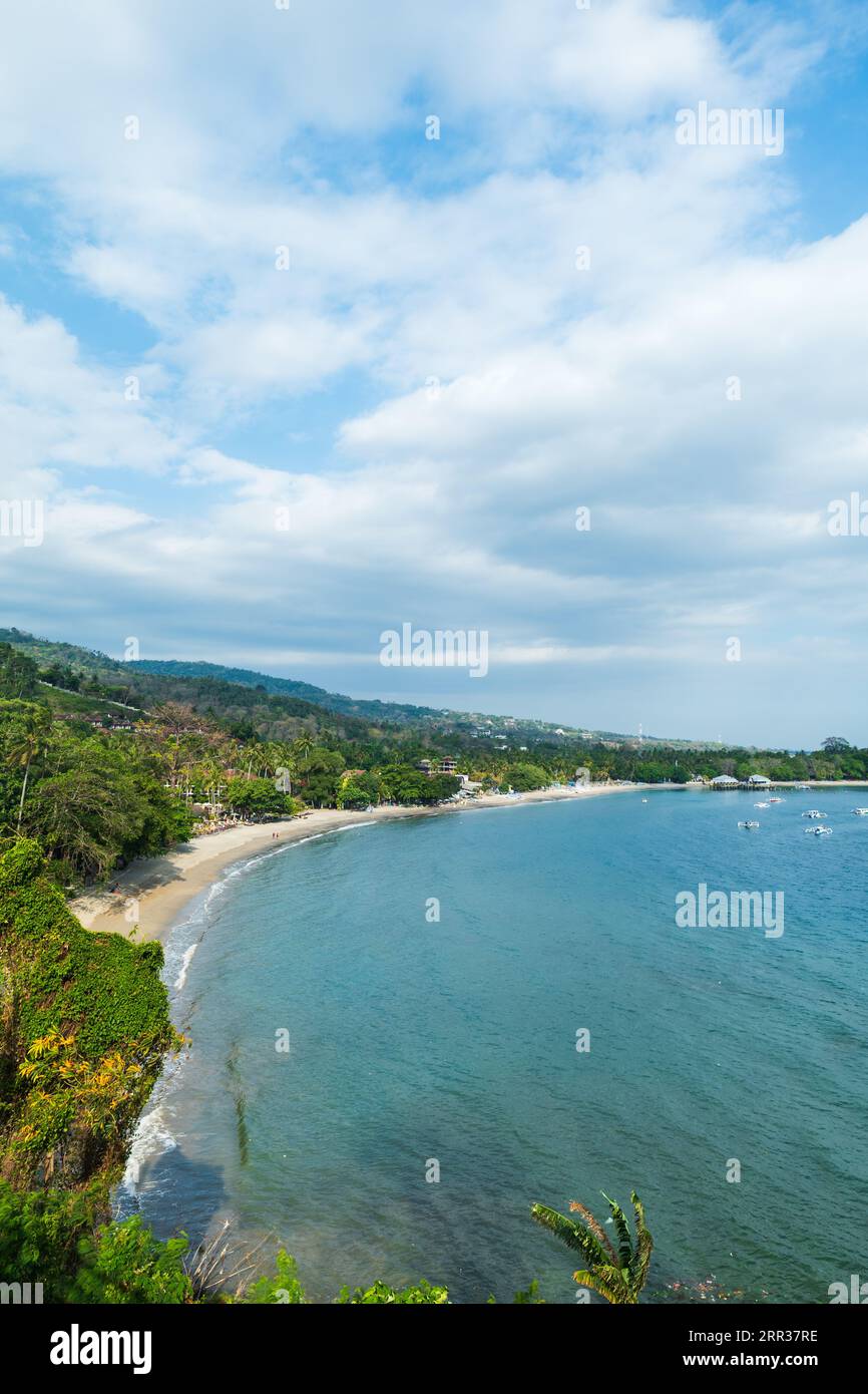 Beautiful landscape of Senggigi beach, Lombok island, scenic travel ...