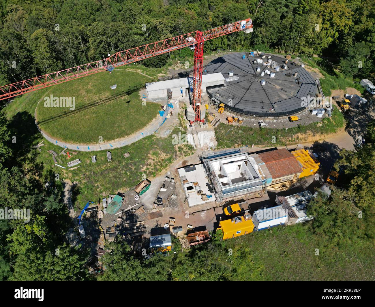 01 September 2023, Saxony-Anhalt, Halberstadt: View of two drinking ...