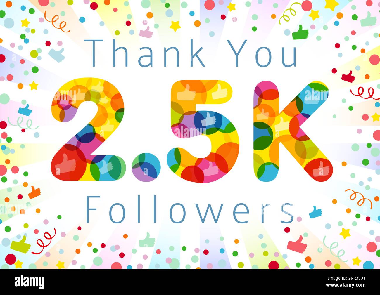 5k follower logo design hi-res stock photography and images - Alamy