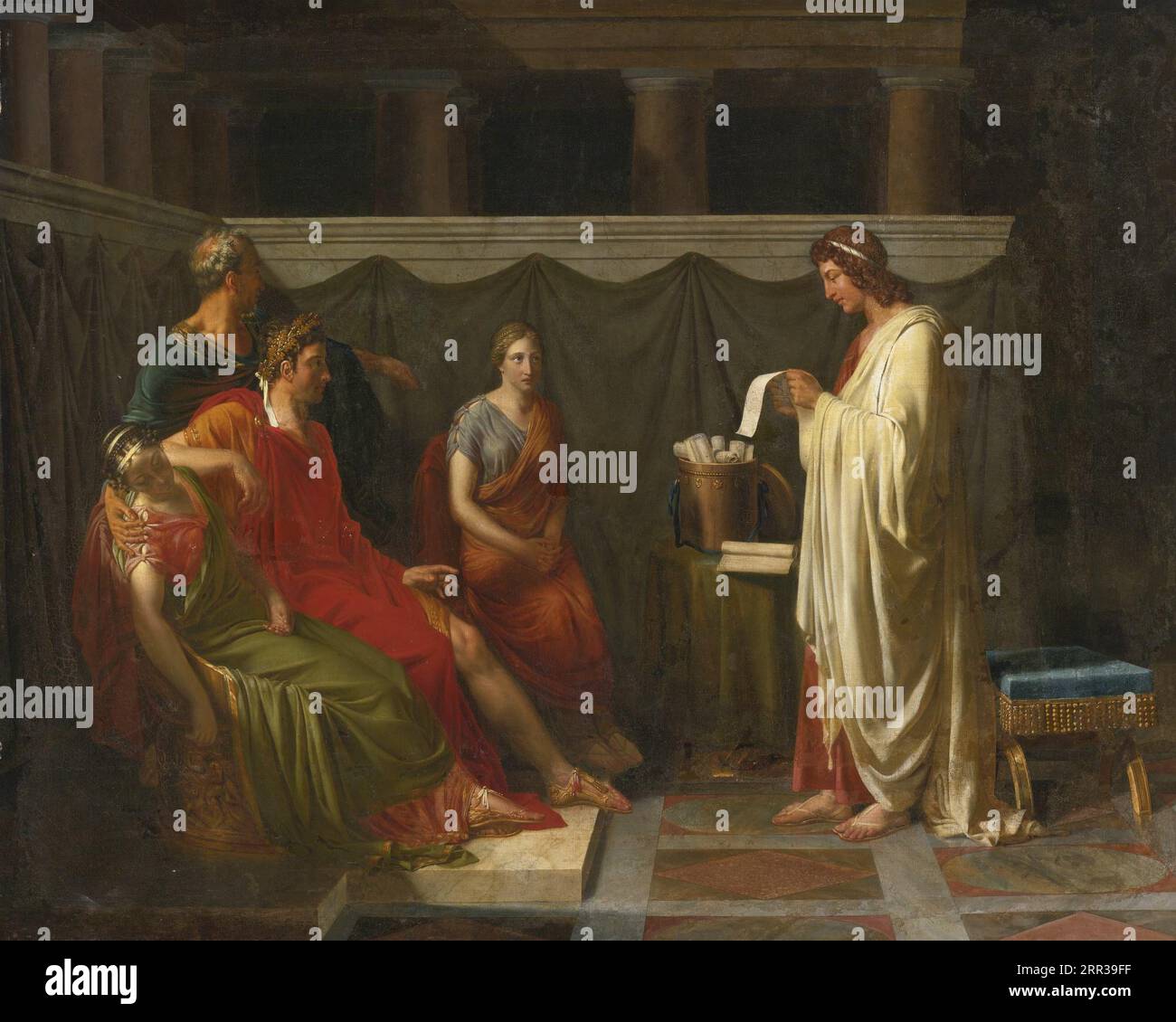 Virgil reading the aeneid to augustus hi-res stock photography and ...