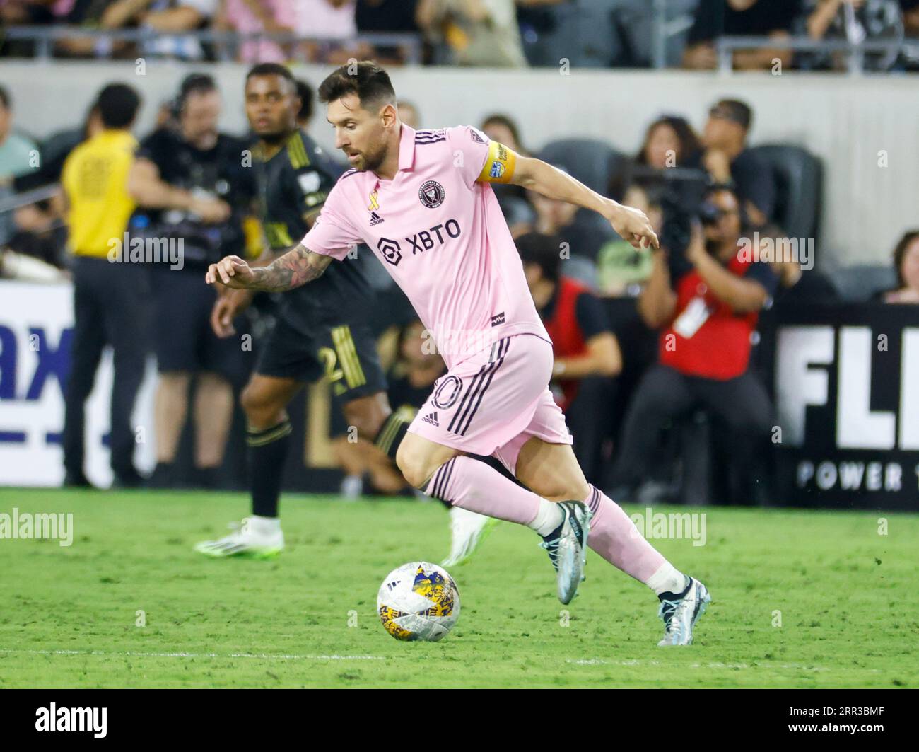 Inter Miami's Lionel Messi (10) in action during an MLS soccer match ...