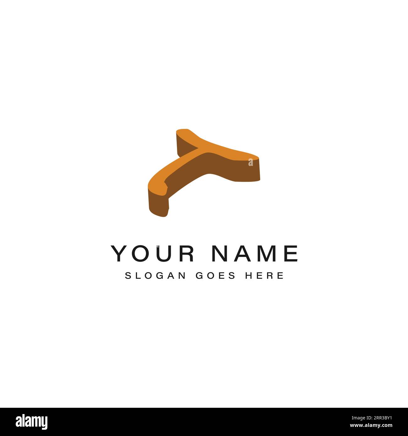 Letter T Logo 3d