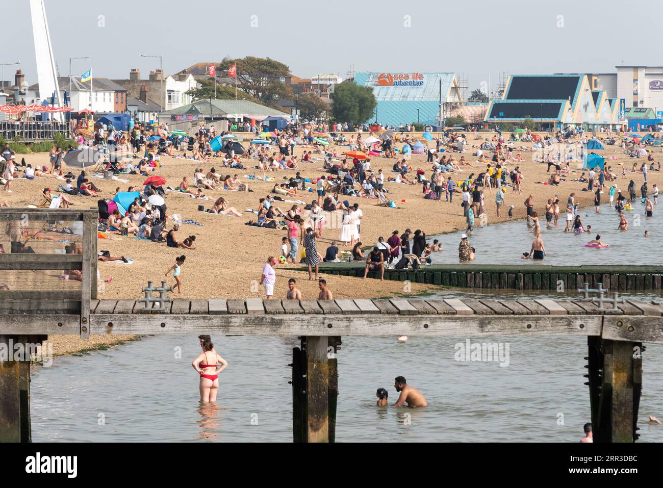 Southend on Sea, Essex, UK. 6th Sep, 2023. A hot day of the current ...