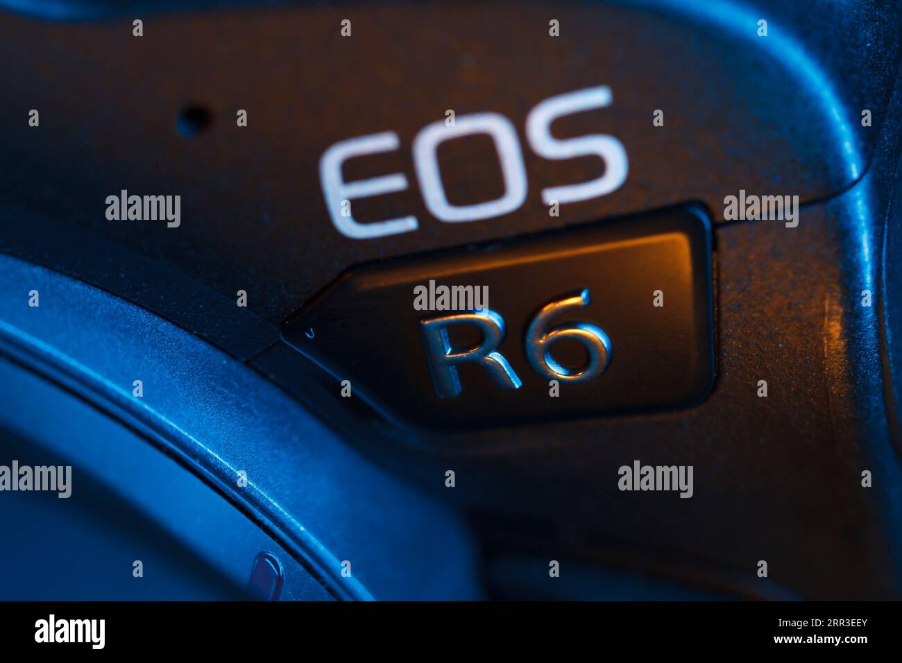 Milan, Italy - September 5, 2023: close up on Canon EOS R6 with 50mm f1 ...