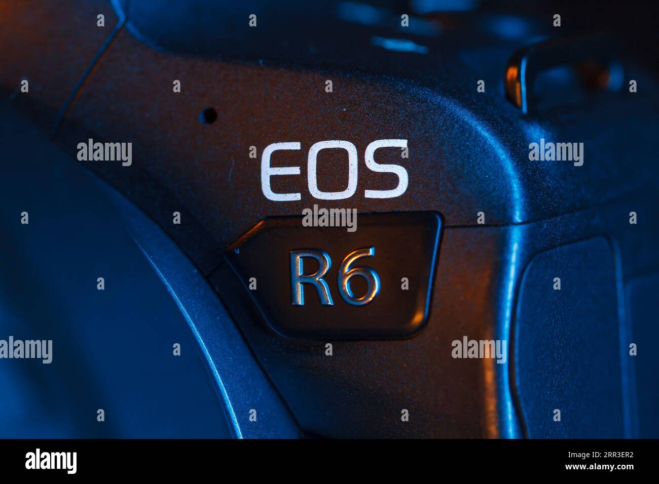 Milan, Italy - September 5, 2023: close up on Canon EOS R6 with 50mm f1 ...