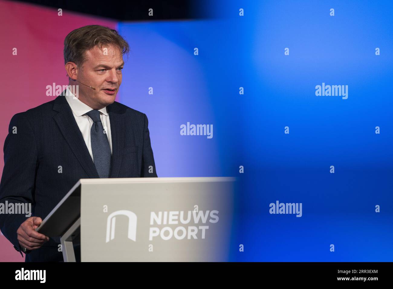 THE HAGUE - Member of Parliament Pieter Omtzigt (New Social Contract) during the Binnenhof ...