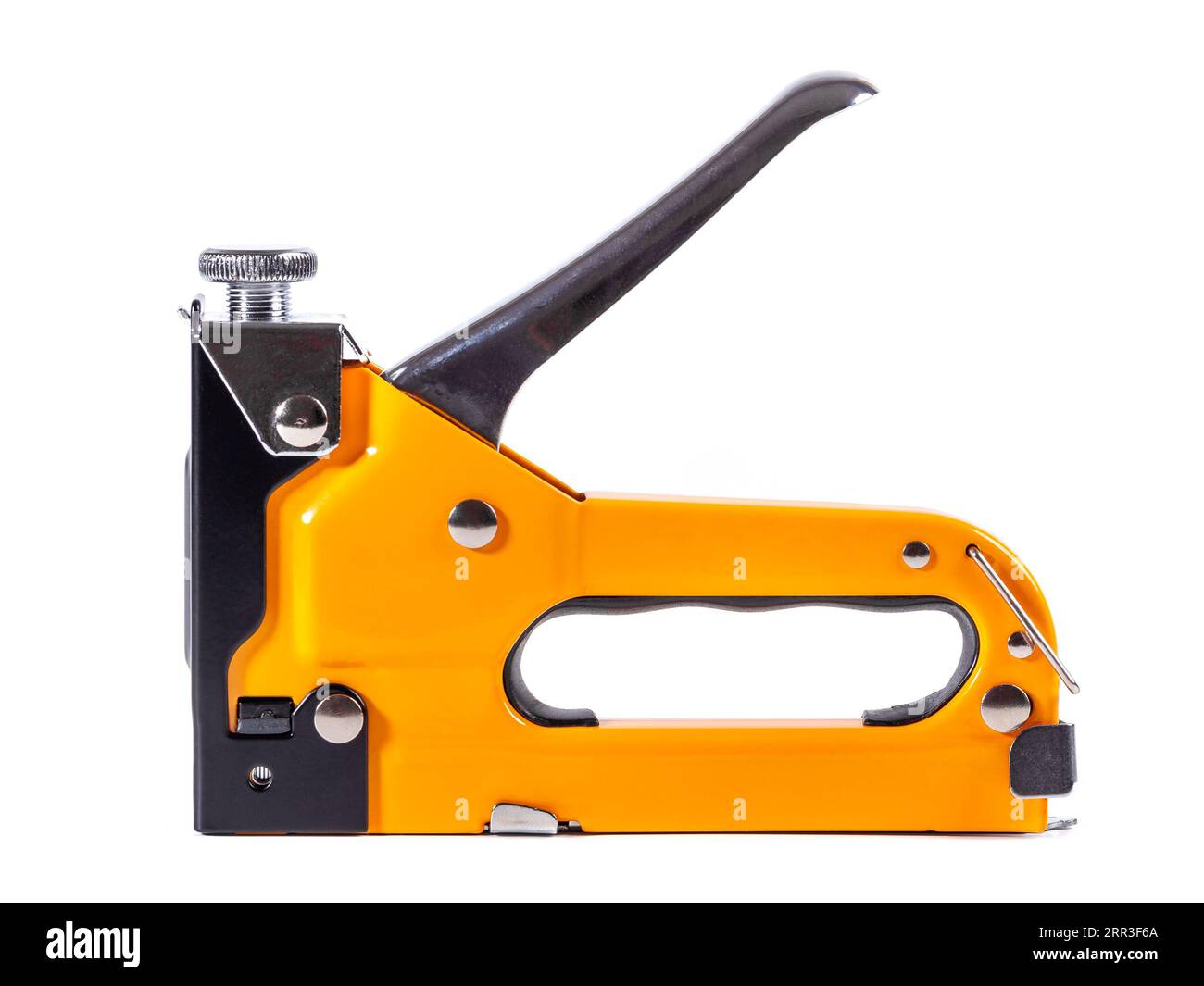 Industrial stapler for driving staples on a white background, Stapler ...