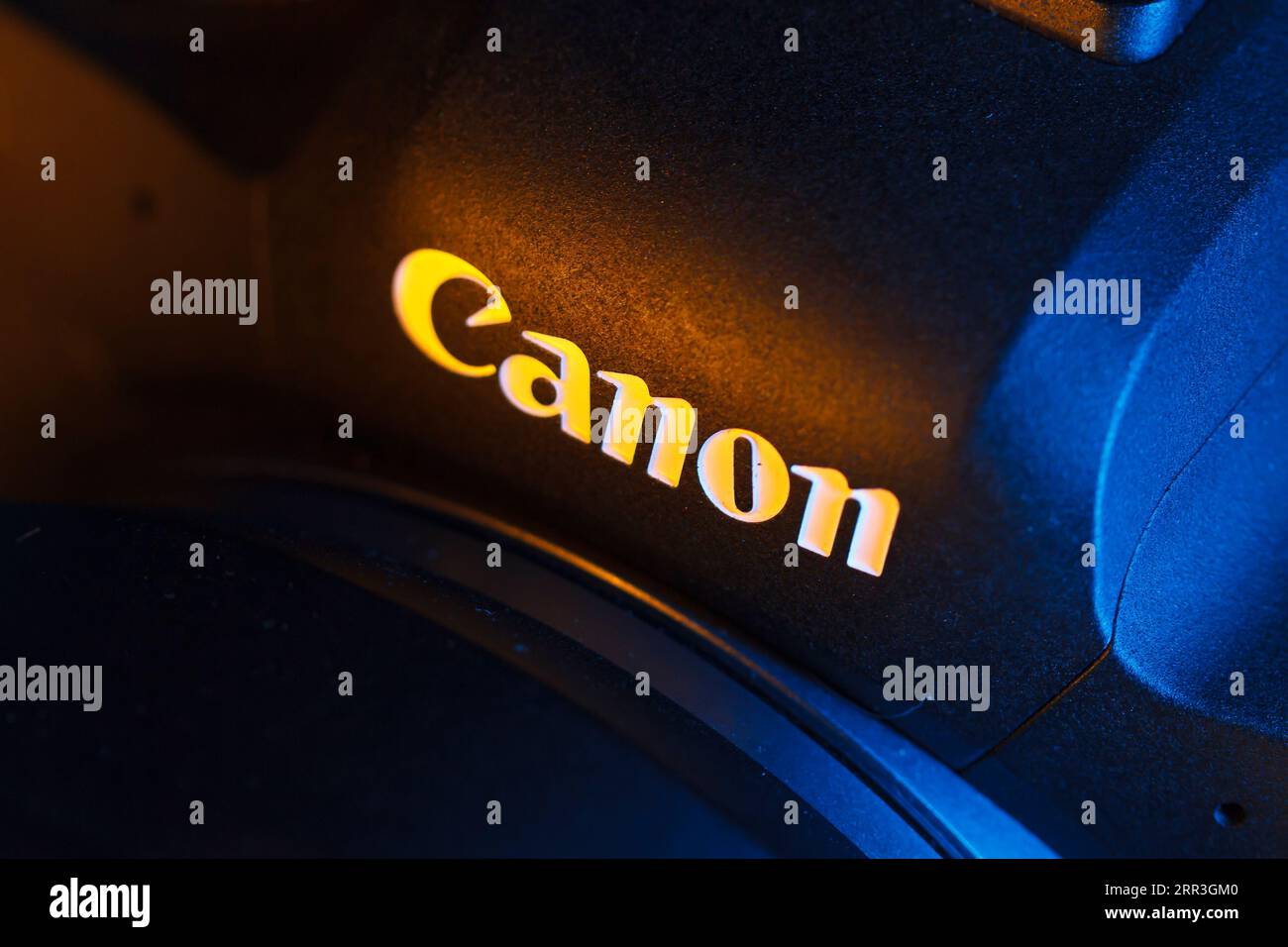 Milan, Italy - September 5, 2023: close up on Canon EOS R6 with 50mm f1 ...