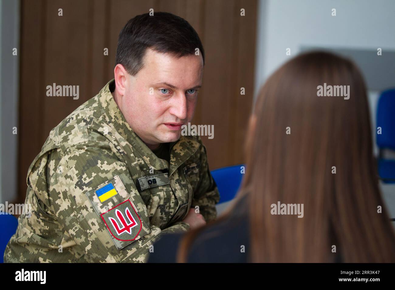 KYIV, UKRAINE - SEPTEMBER 5, 2023 - Representative of the Defence ...