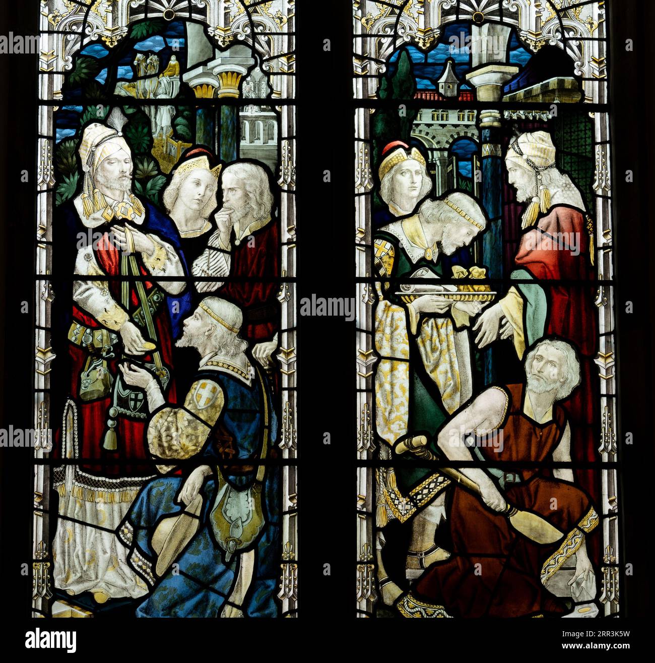 The Parable of the Talents stained glass, All Saints Church, Allesley ...