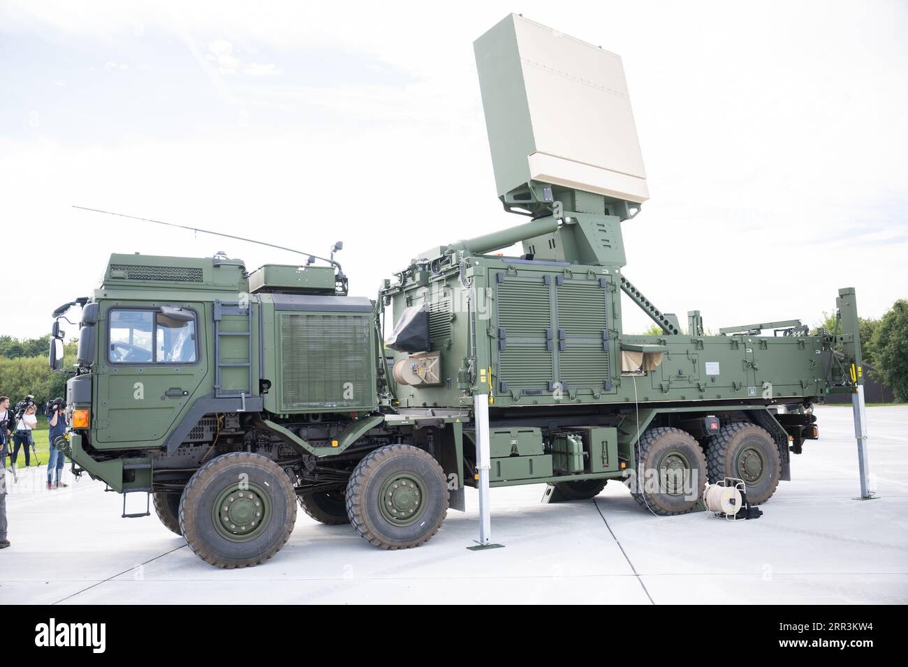 Panker, Germany. 05th Sep, 2023. A radar vehicle of Diehl Defence's ...