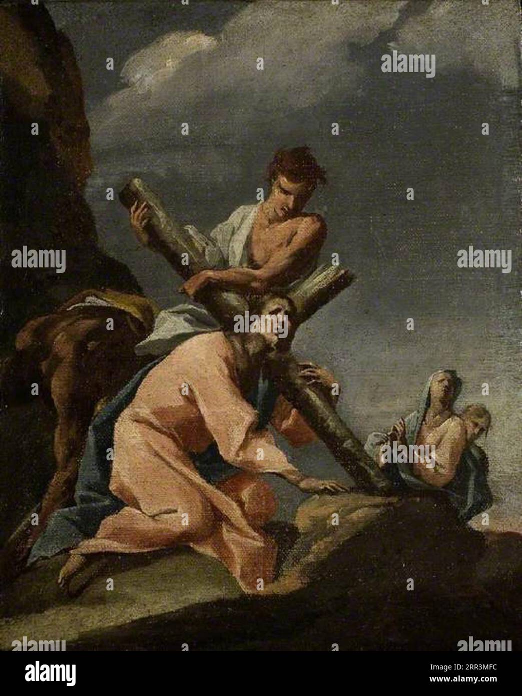 Christ falling under the cross hi-res stock photography and images - Alamy