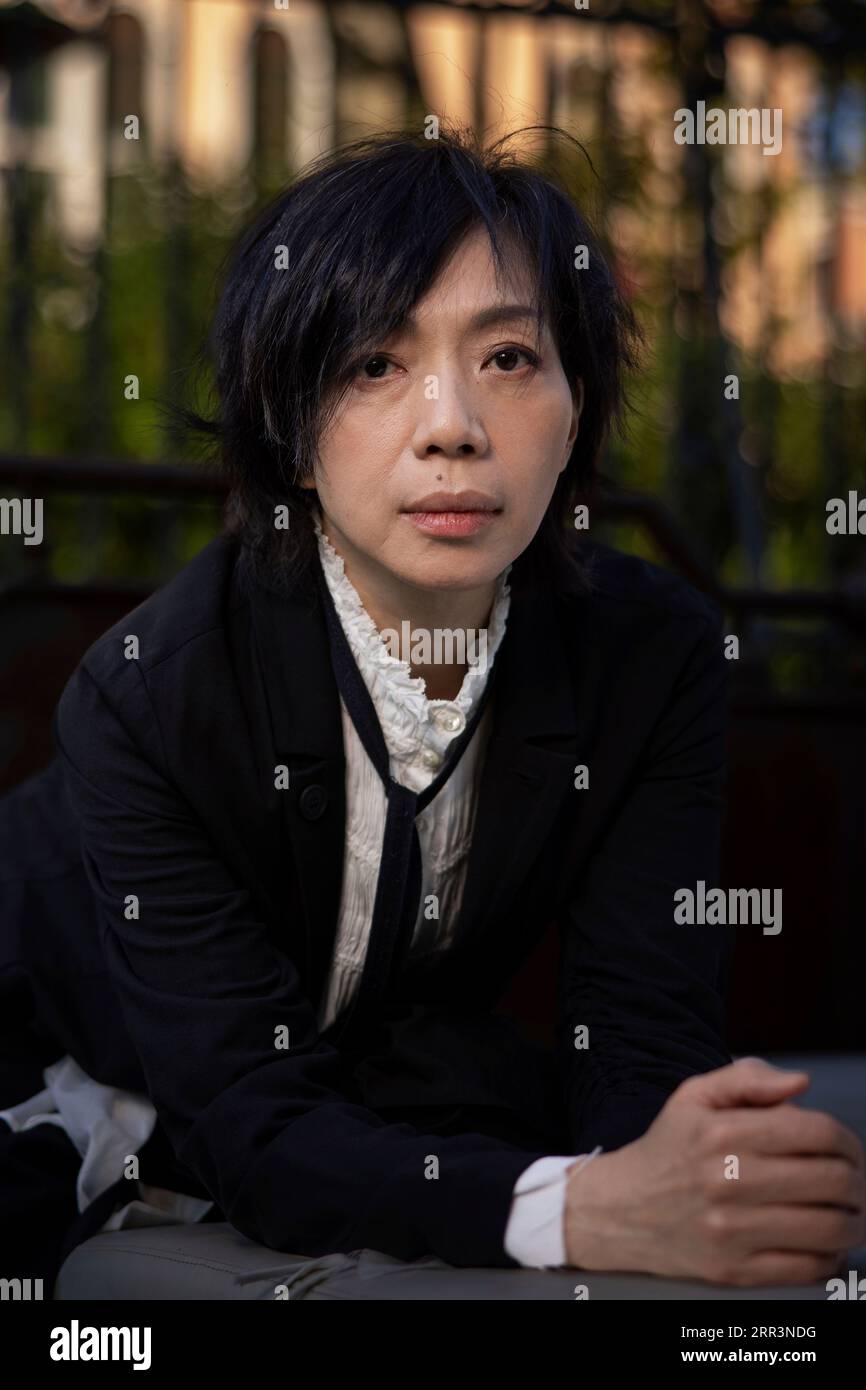 Lin Wanfang poses for portraits to promote the film 'Snow in Midsummer ...