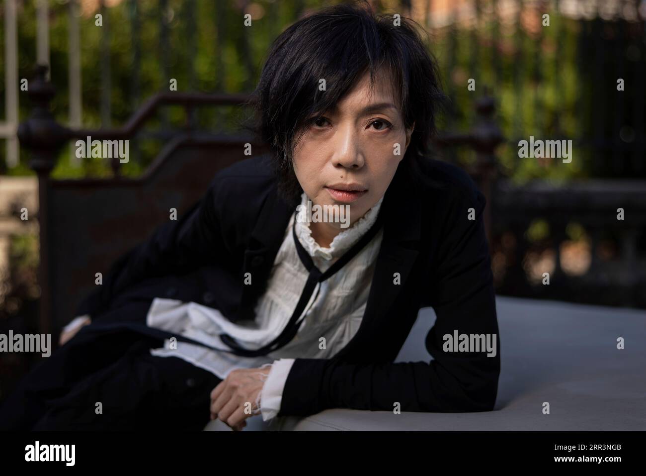 Lin Wanfang poses for portraits to promote the film 'Snow in Midsummer ...