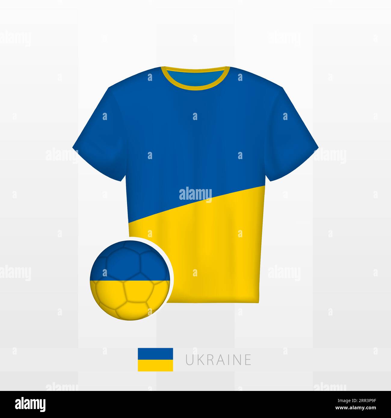 Yellow and blue ukrainian team uniform Stock Vector Images - Alamy