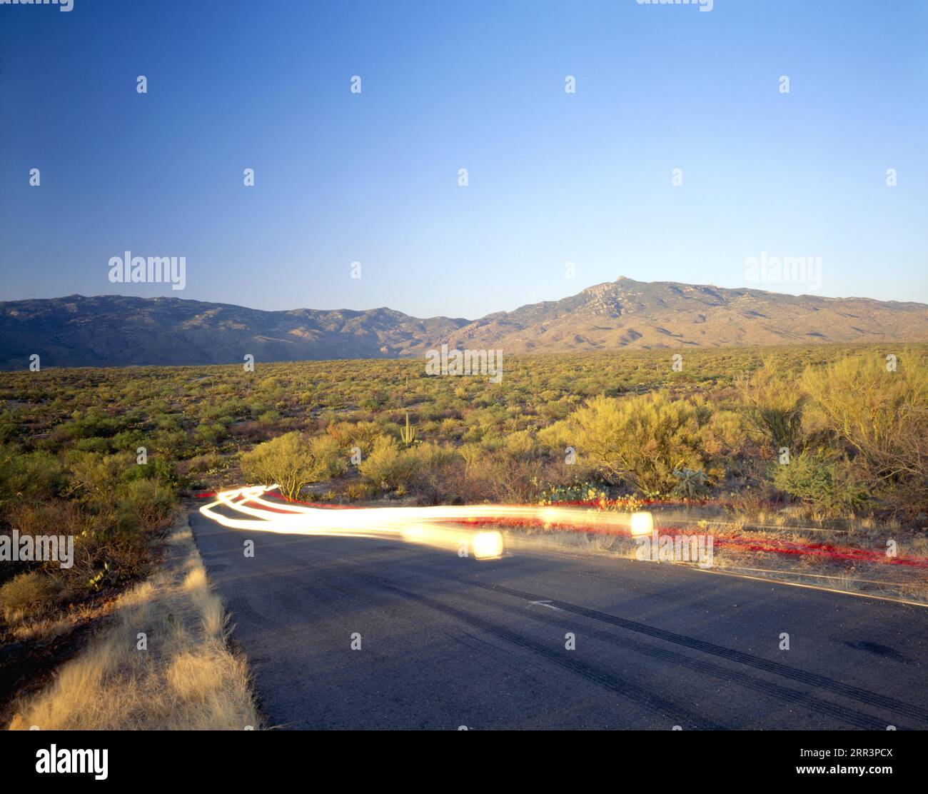 End of the road. Rincon Mountains, Tucson, Arizona Stock Photo - Alamy