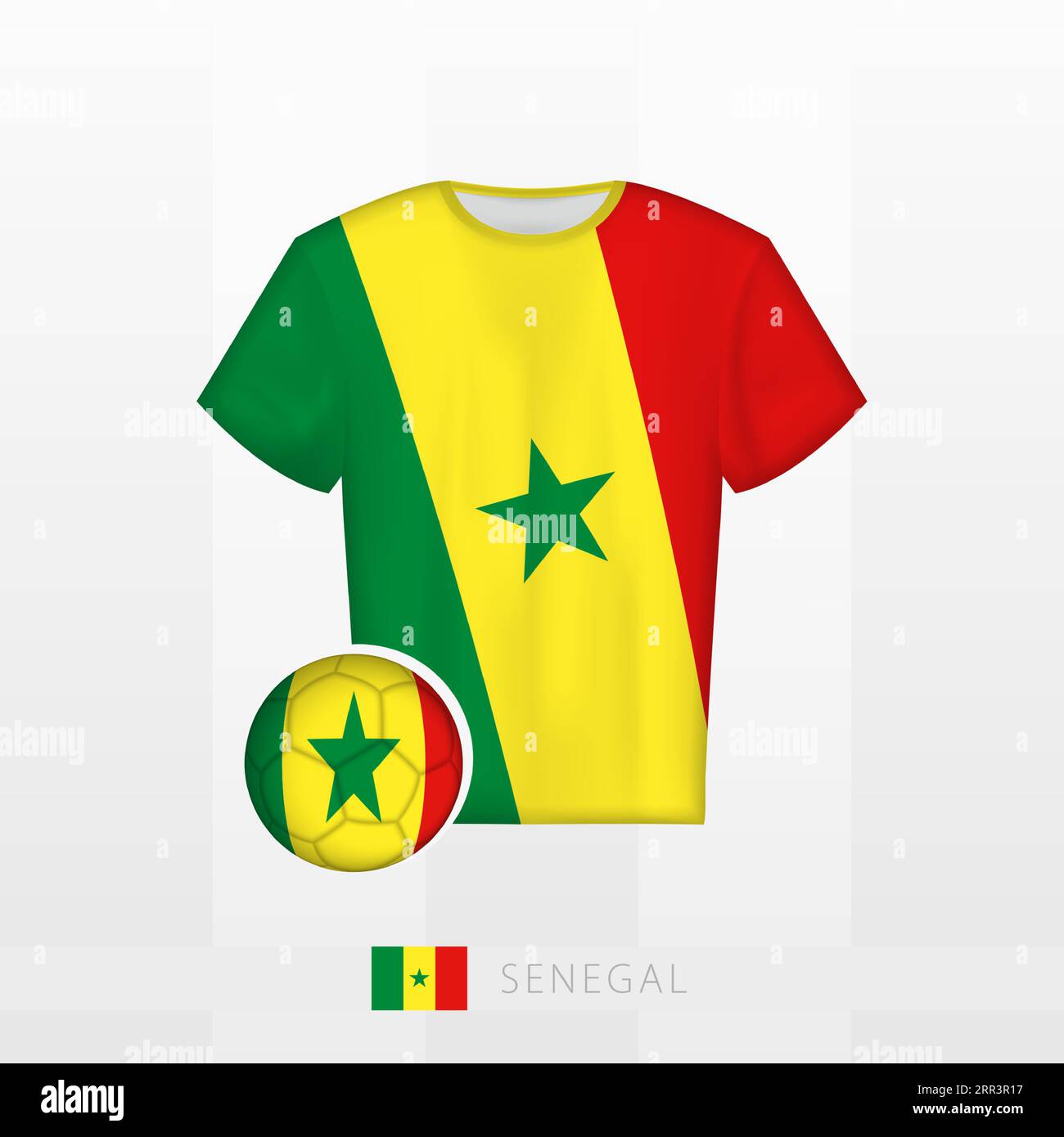 Senegal national football team kit Stock Vector Images - Alamy