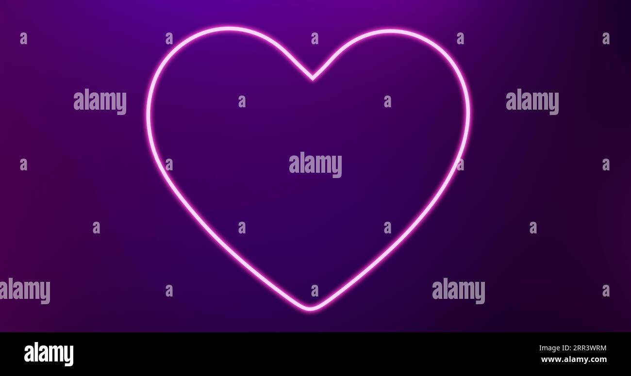 Glowing pink heart hi-res stock photography and images - Alamy