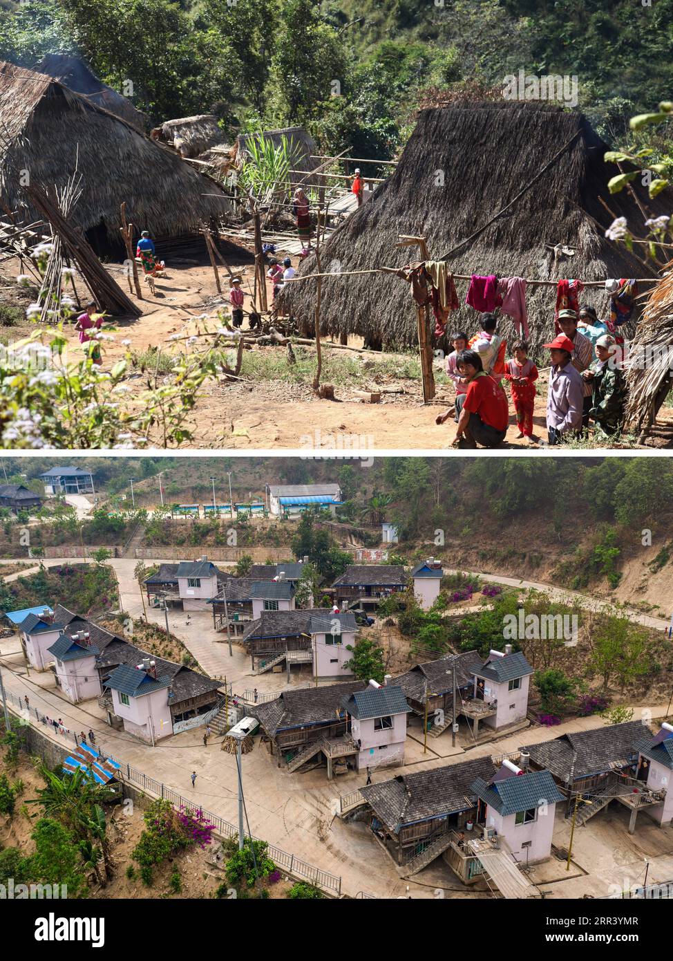 201114 -- KUNMING, Nov. 14, 2020 -- In this combo photo, the upper part ...