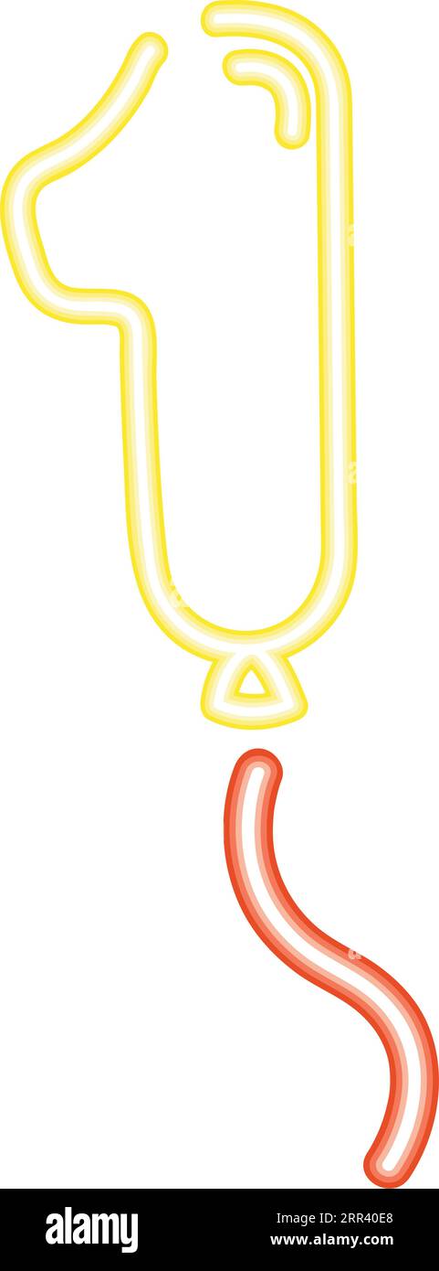 helium neon balloon number icon Stock Vector Image & Art - Alamy