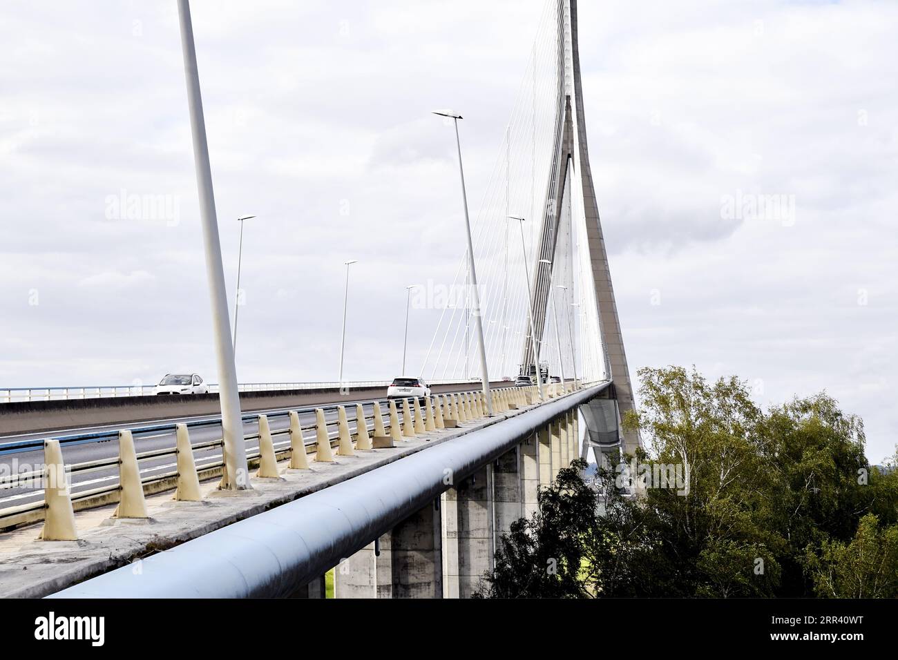 Normandy bridge - Calvados - France Stock Photo - Alamy