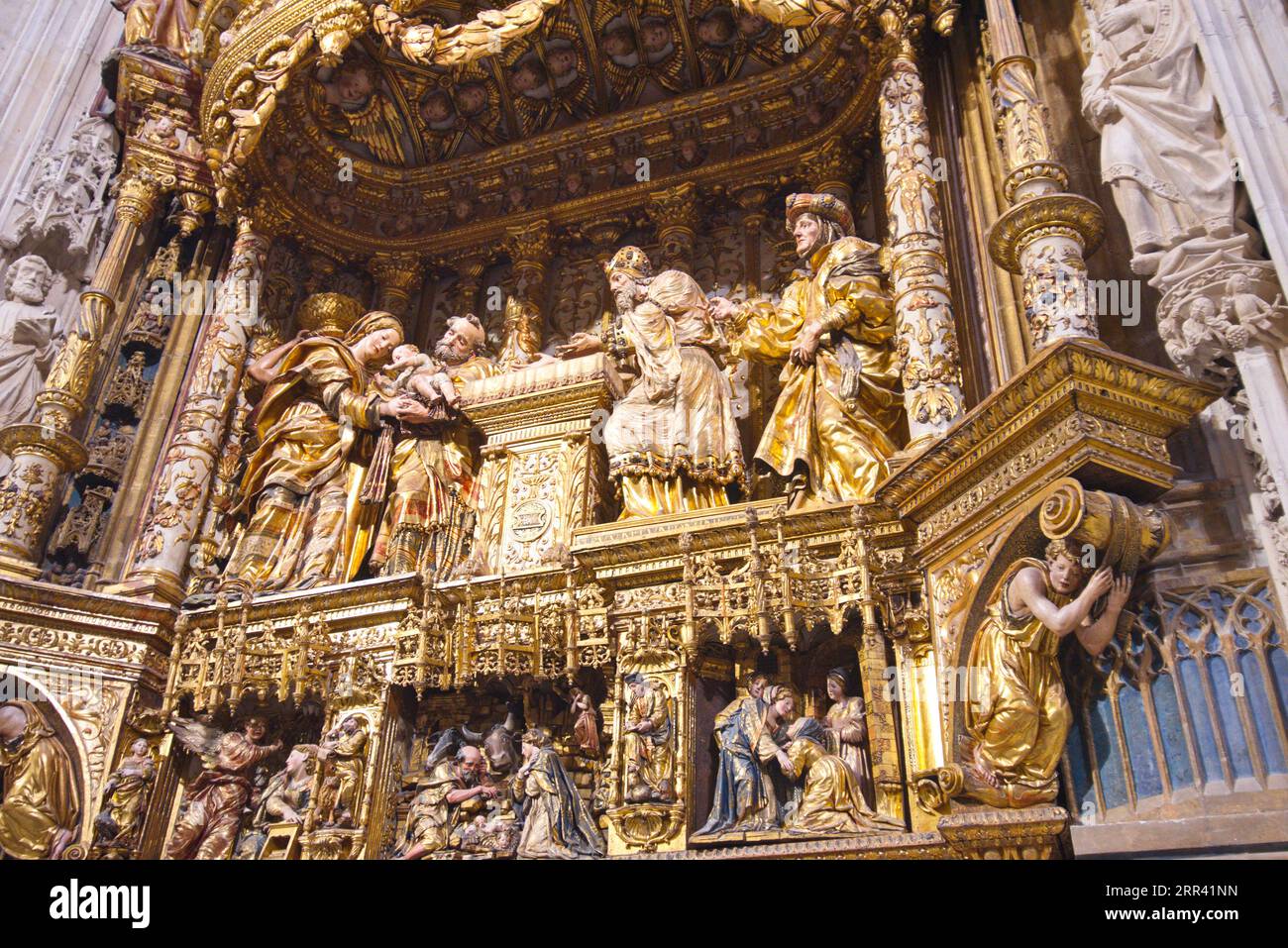 Altarpiece from the Condestable chapel in the cathedral of Burgos ...