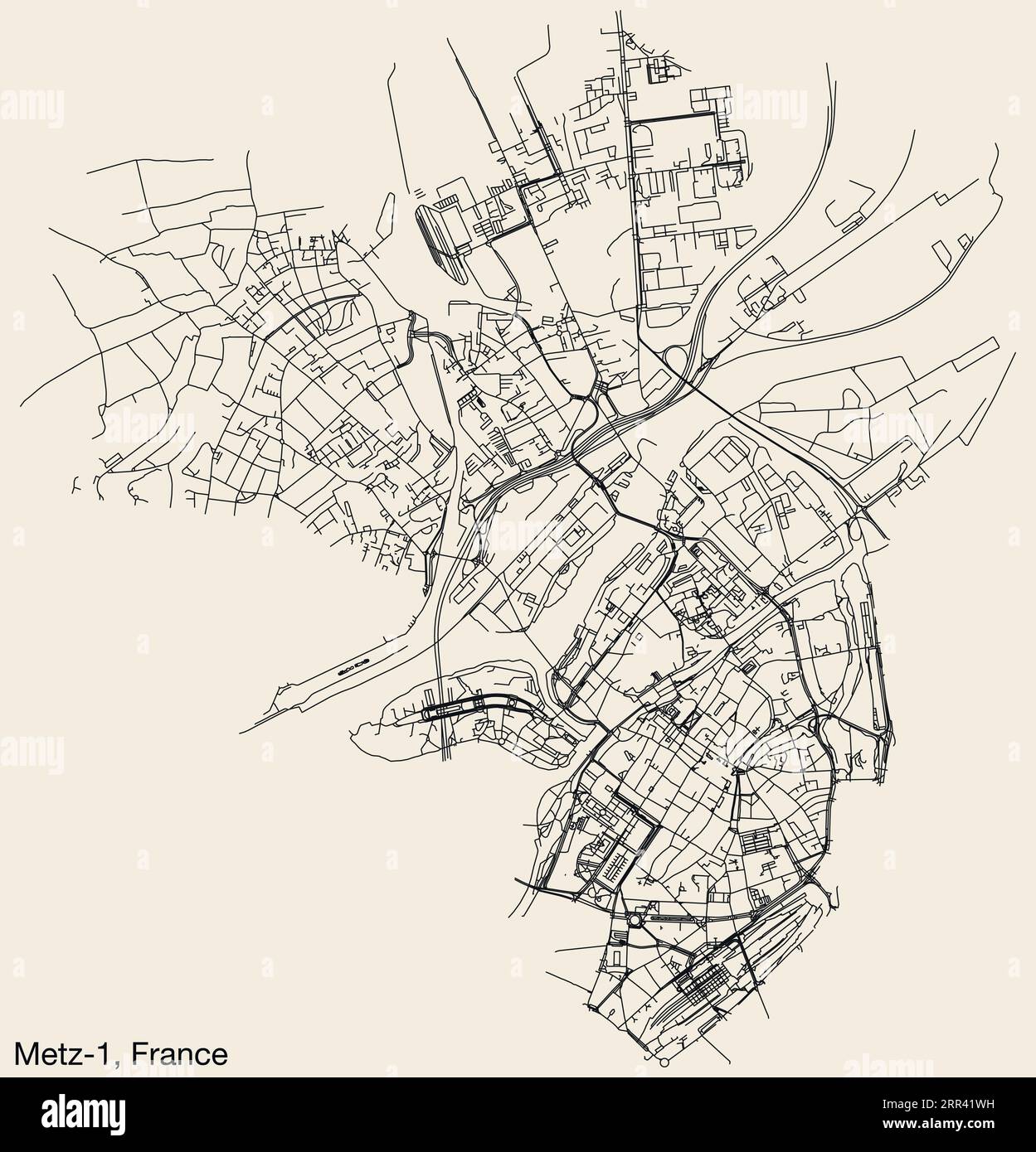 Metz map hi-res stock photography and images - Alamy