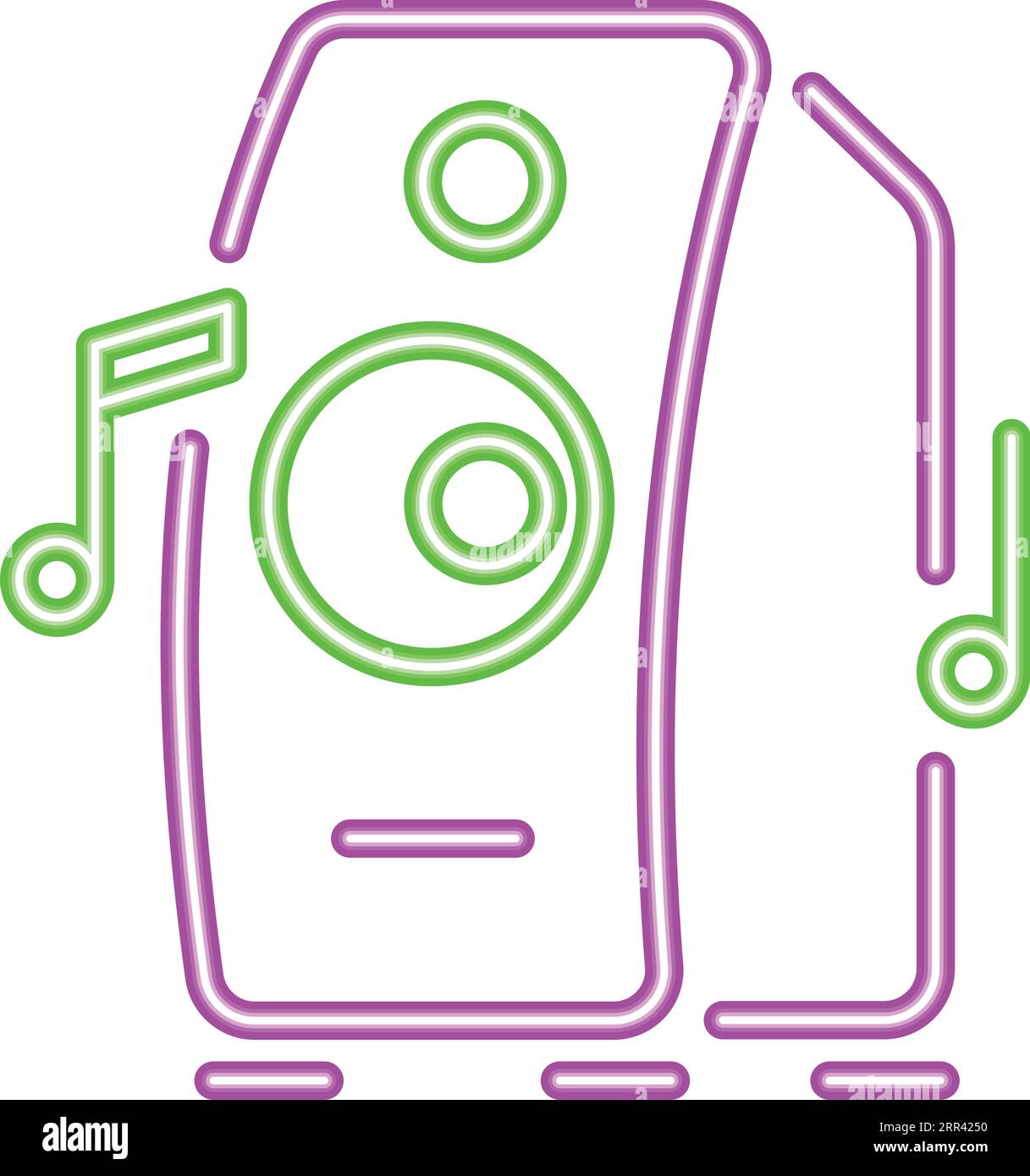speaker music neon volume icon Stock Vector Image & Art - Alamy
