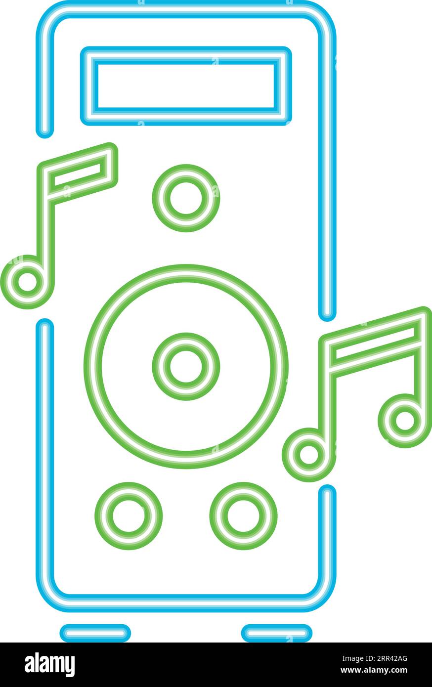 Music studio equipment glowing Stock Vector Images - Alamy