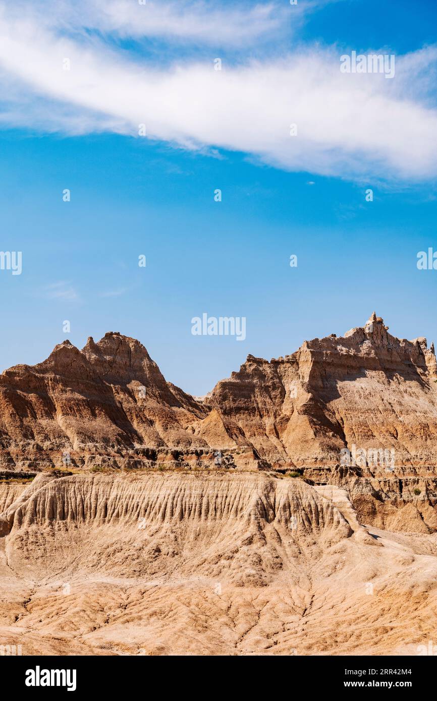 Fossil Exhibit Trail; Badlands National Park; South Dakota; USA Stock ...